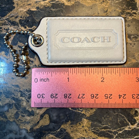 Coach | Bags | Coach Large Ivory Leather Replacement Hangtag Tag | Poshmark